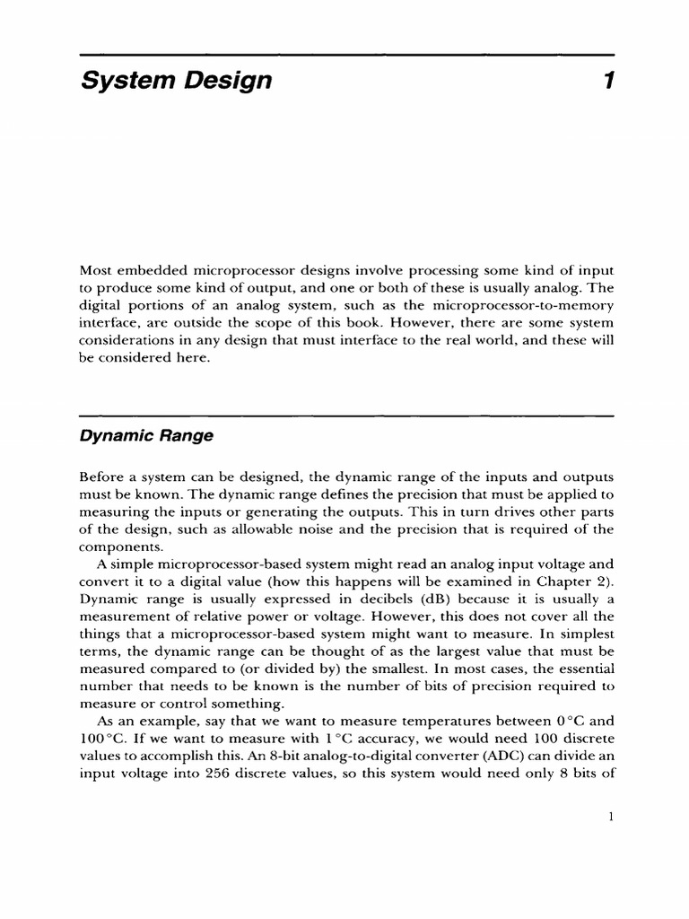 Dynamic Range in Embedded Systems | PDF | Central Processing Unit ...