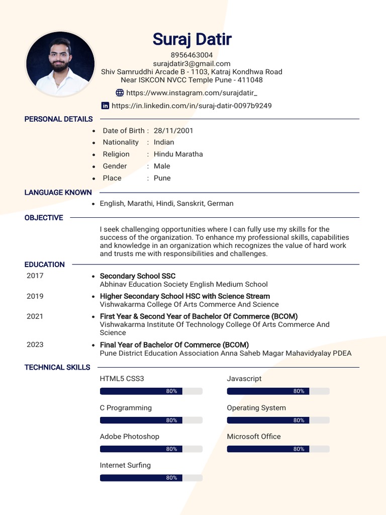 CV Suraj | PDF