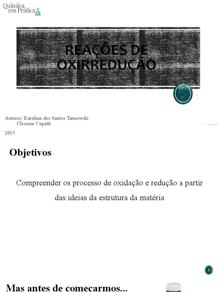 Slide Oxirreduc3a7c3a3o Com Problemc3a3o Versc3a3o Prof1 | PDF ...