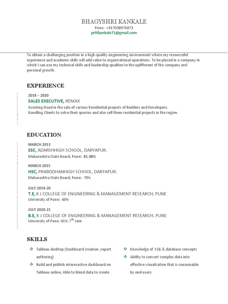 Resume - Bhagyshri Official | PDF | Solar Panel | Solar Power