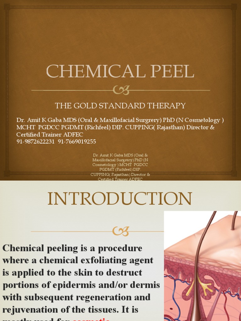 Chemical Peel | PDF | Epidermis | Skin