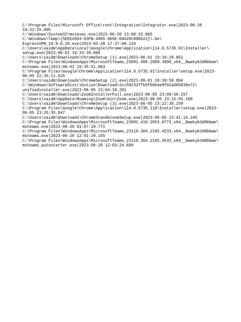 Chrome and MS Teams Setup Logs | PDF