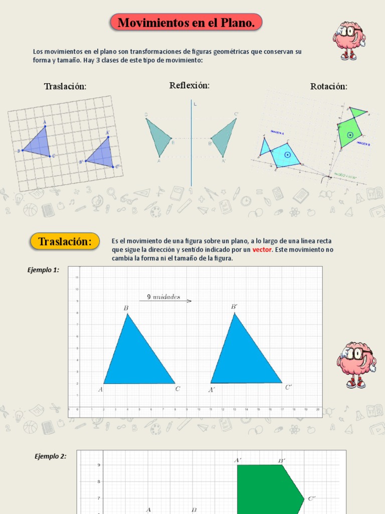 TRANSFORMACIONES GEOMÉTRICAS-Traslaciones | PDF