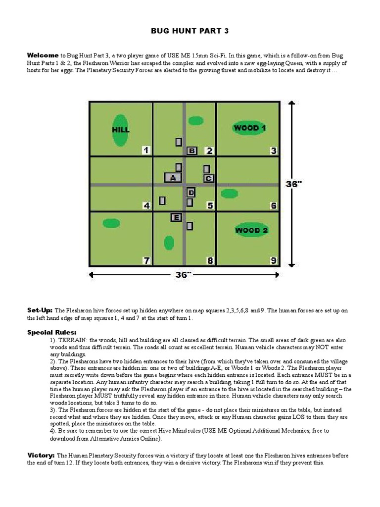 Scenario 6 Bug Hunt Part 3 | PDF | Infantry | Military
