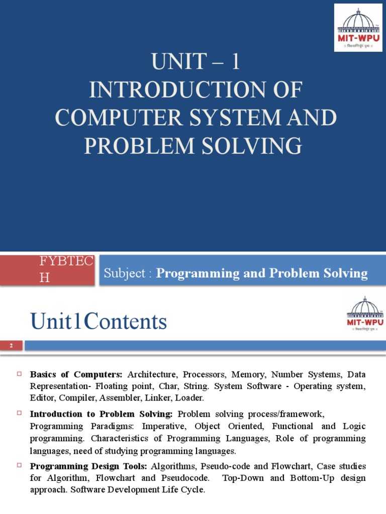 Pps Unit 1 Pdf Random Access Memory Read Only Memory 