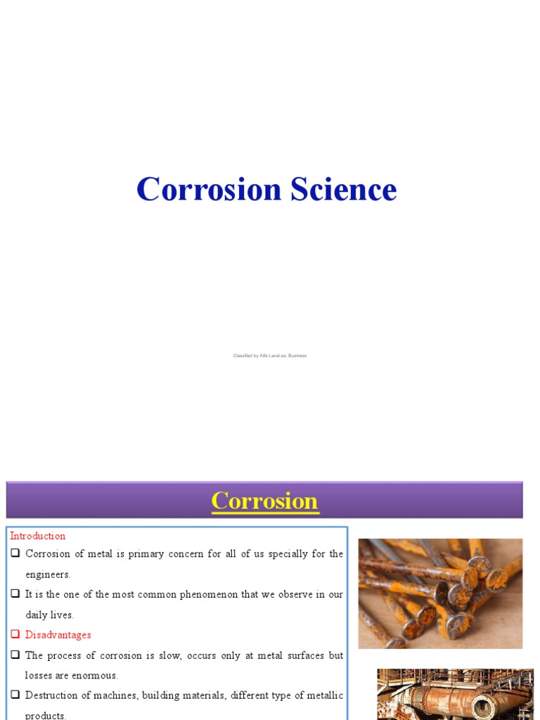 Corrosion Science PDF | PDF | Corrosion | Sodium Hydroxide