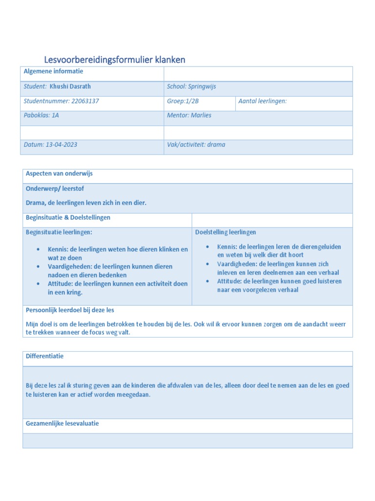 DR-formulier assessment 3 | PDF
