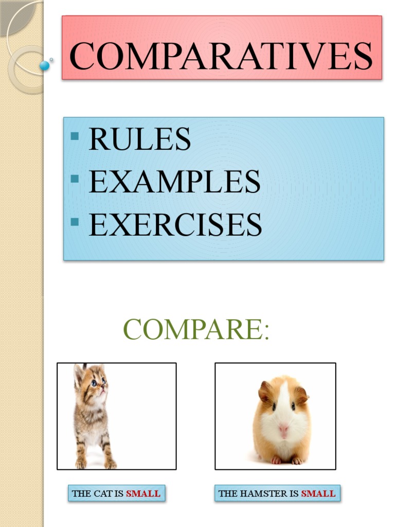 Comparatives Grammar Guides 95373 | PDF | English Language | Human ...