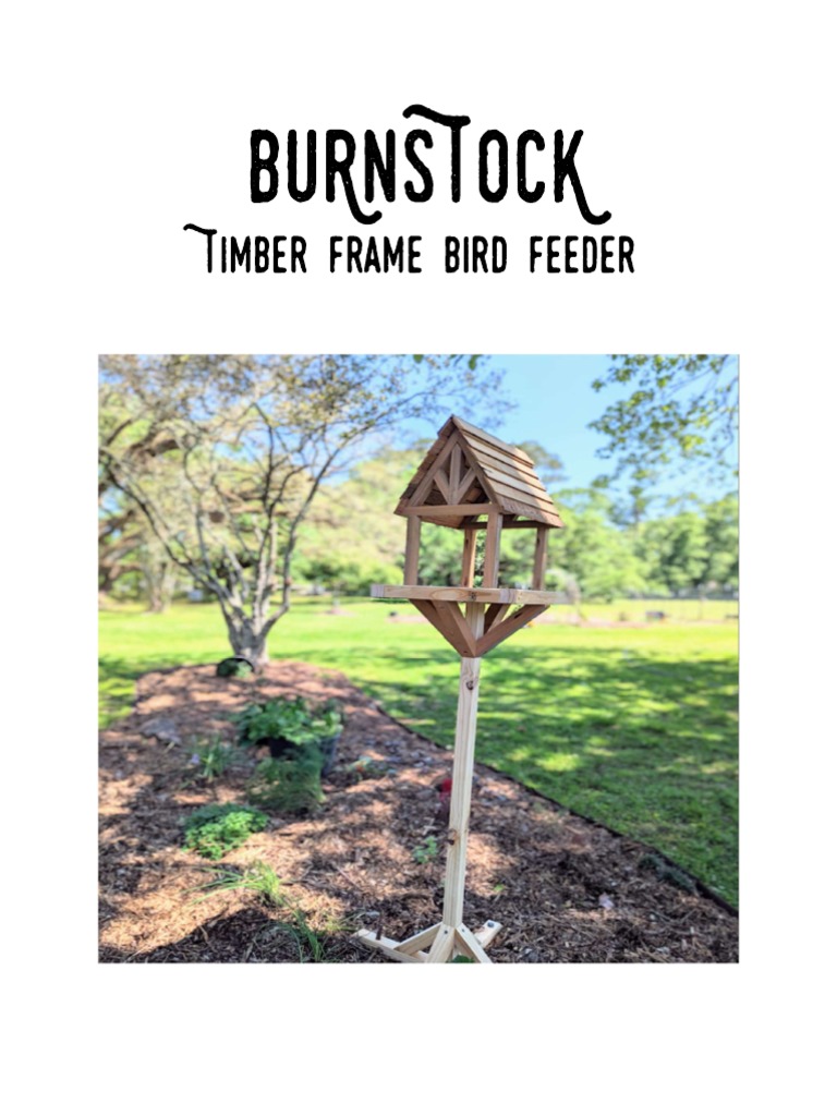 Timber Frame Bird House Instructions | PDF | Woodworking | Manufactured ...