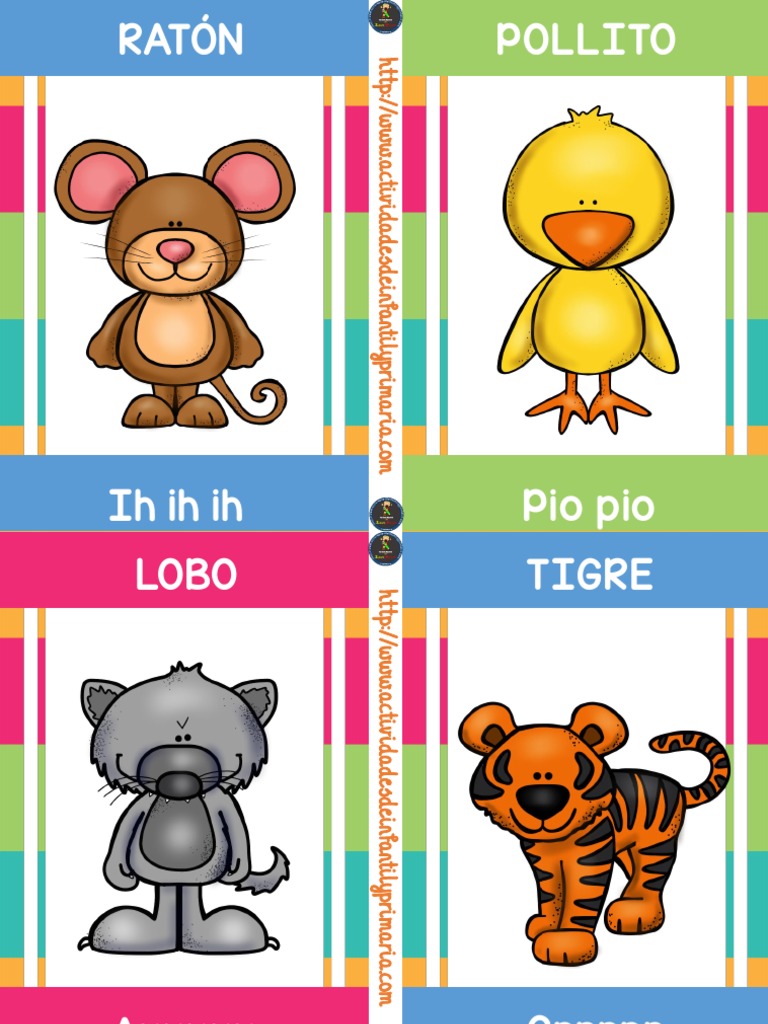 Sonidos y onomatopeyas de animales | PDF