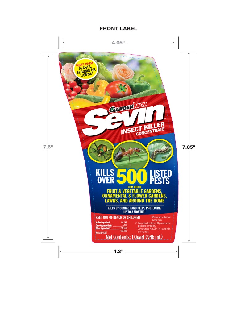 Sevin-Insect-Killer-Concentrate-32oz-Label-pdf | PDF | Bean | Moth