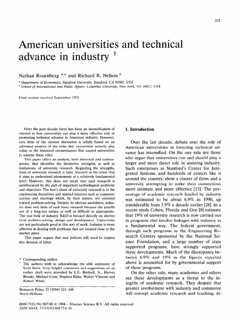 American Universities | PDF | Engineering | Science