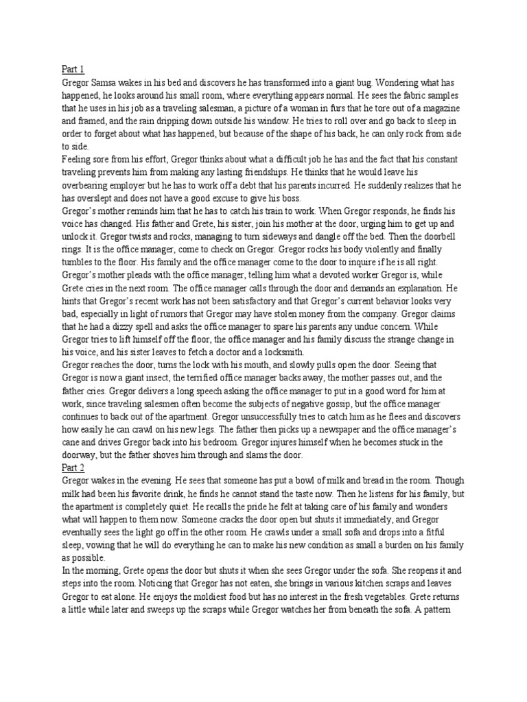 The Metamorphosis | PDF | The Metamorphosis