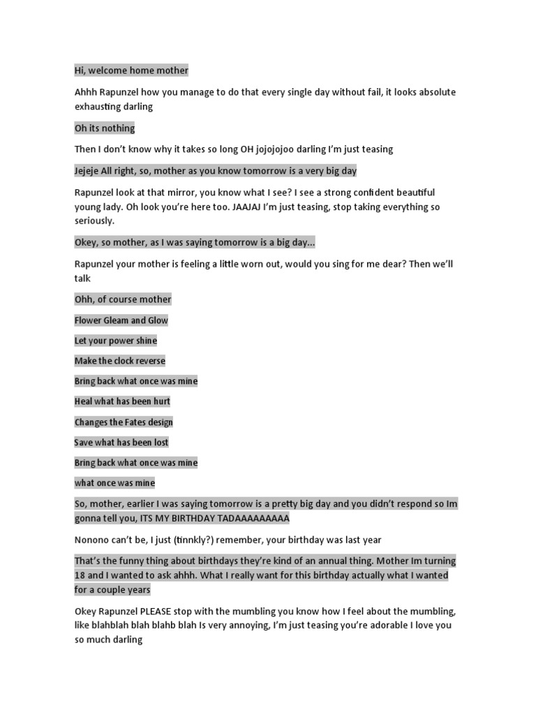 Tangled Dialogue | PDF