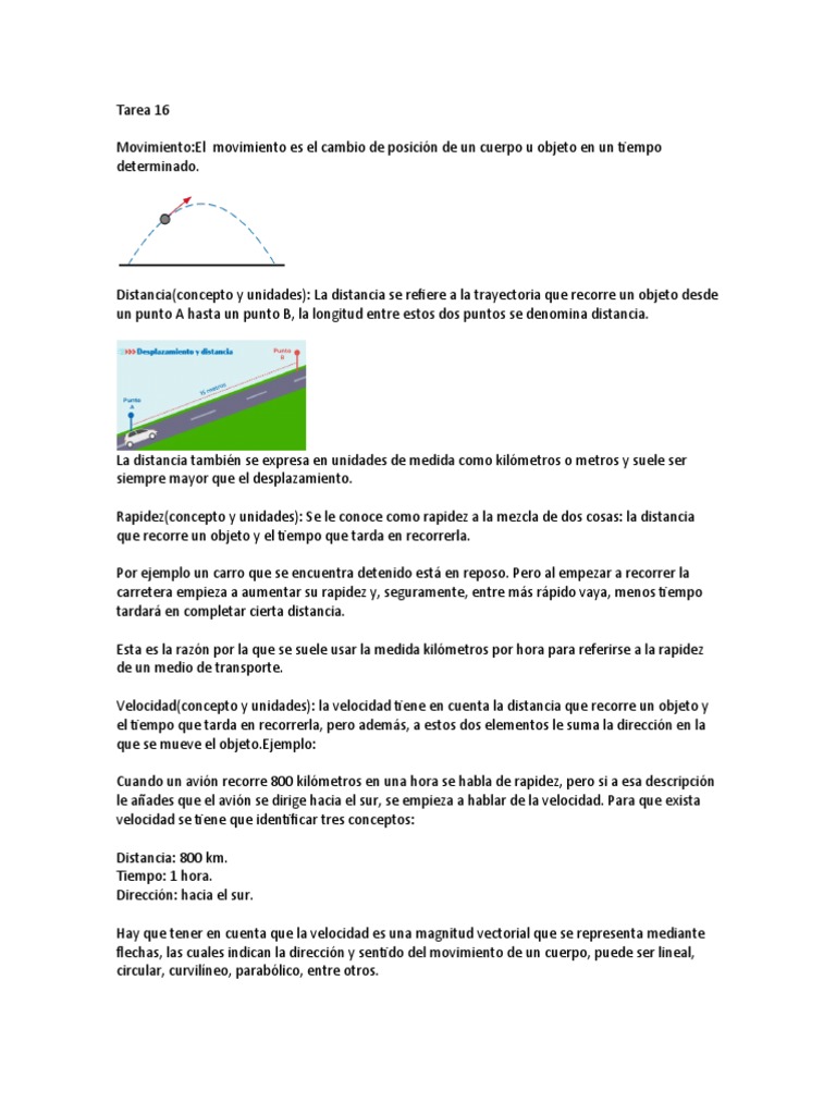 Cinemática Conceptos Básicos | PDF | Velocidad | Velocidad