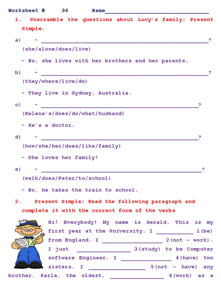 Worksheet 36 | PDF