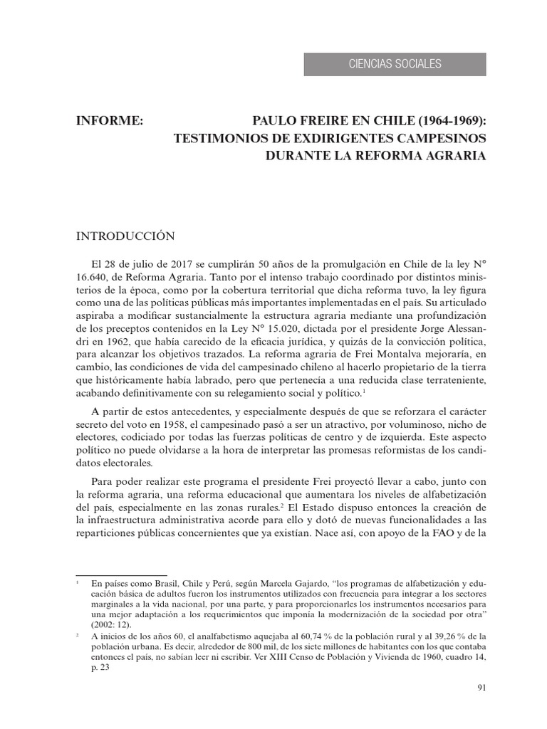Chile Paulo - Freire - en - Chile - 1964-1969 - Testimonios de Ex ...