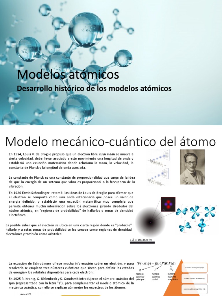 Modelo Atómico Cuántico: Historia y Principios | PDF | Isótopo | Electrón