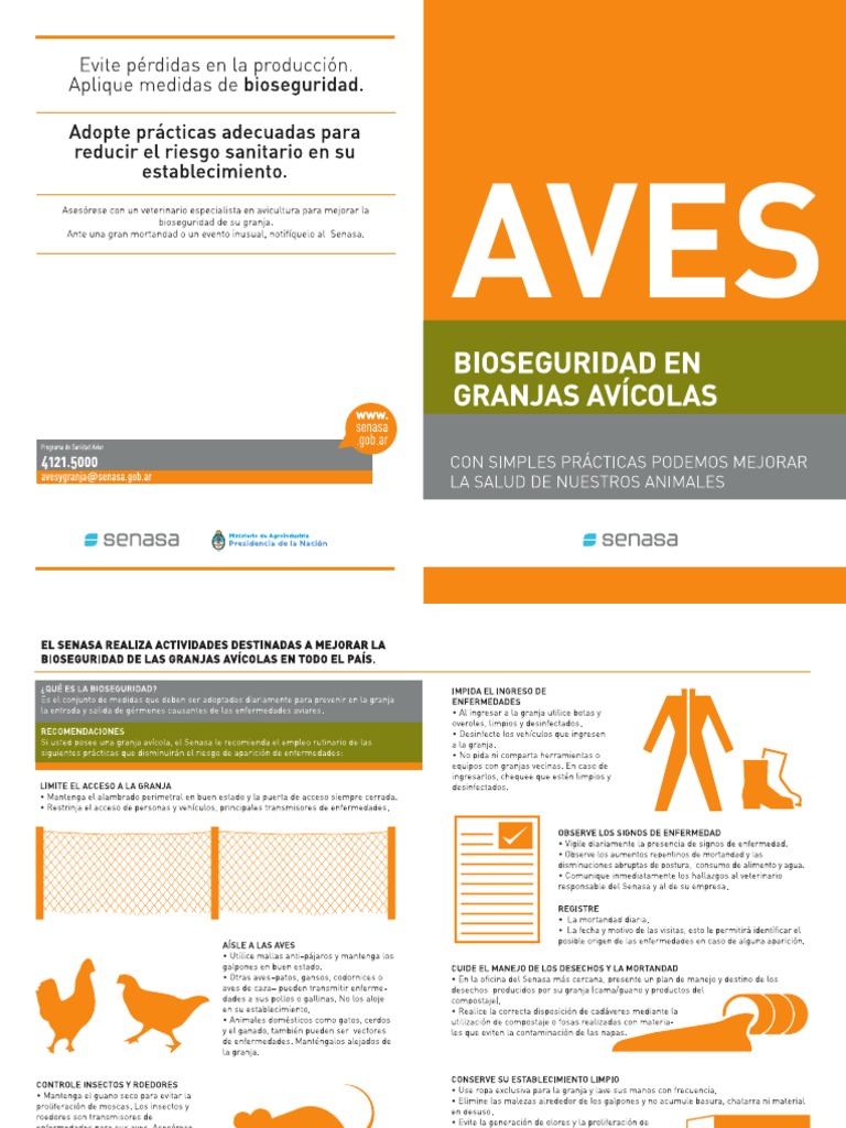 Bioseguridad Aves Senasa | PDF