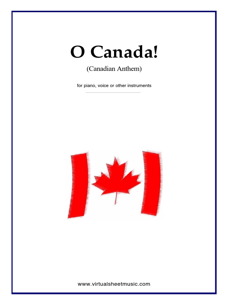 Canada Anthem | PDF | Sheet Music