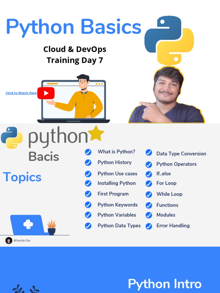 Python Basics | PDF | Control Flow | Python (Programming Language) Python Basics | PDF | Control Flow | Python (Programming Language)