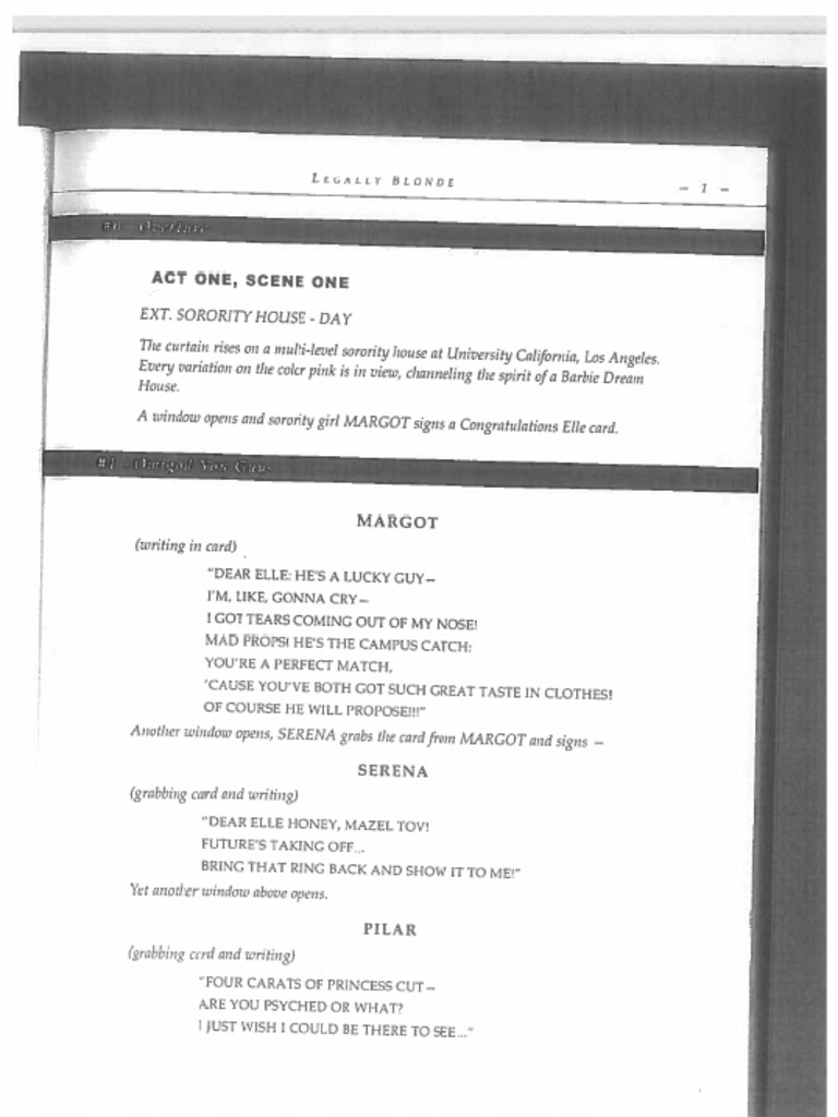 Legally Blonde Libretto | PDF