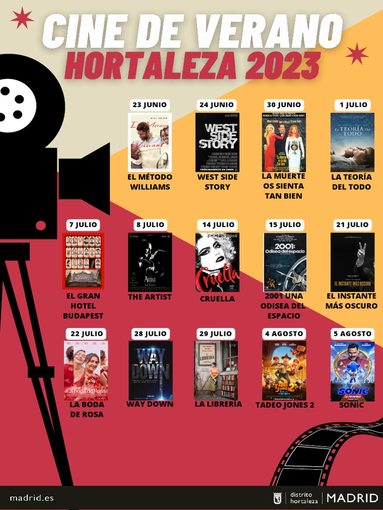 Distrito Hortaleza - Folleto Cine de Verano 2023 | PDF