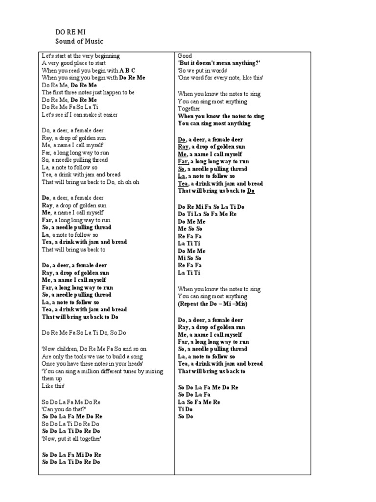 Do Re Mi | PDF