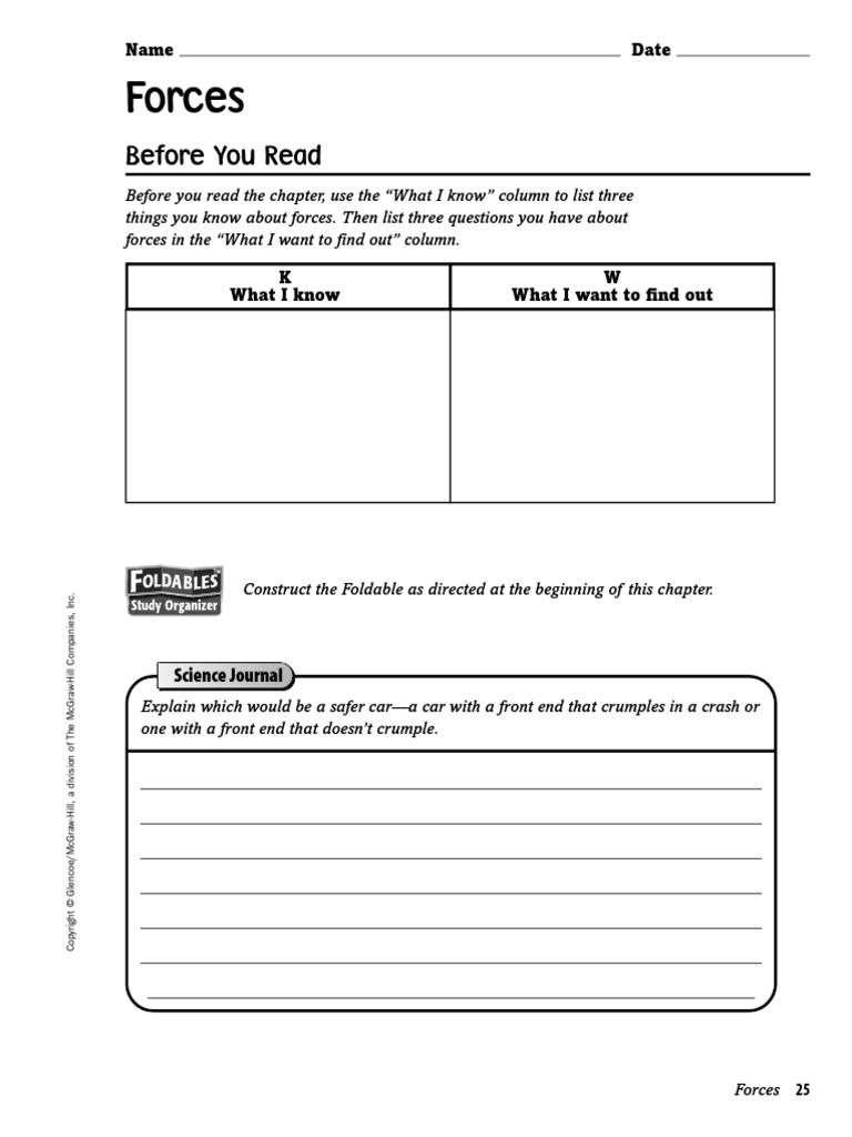 Worksheet Force | PDF | Force | Newton's Laws Of Motion