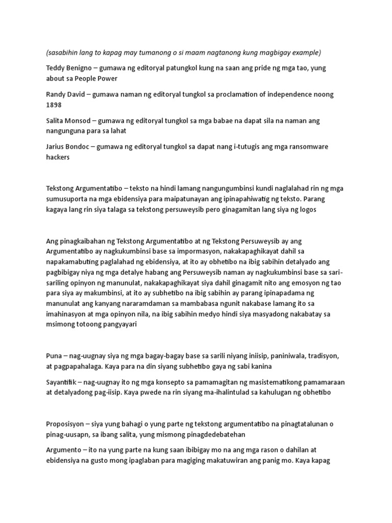 Script For Pagbasa at Pagsusuri | PDF