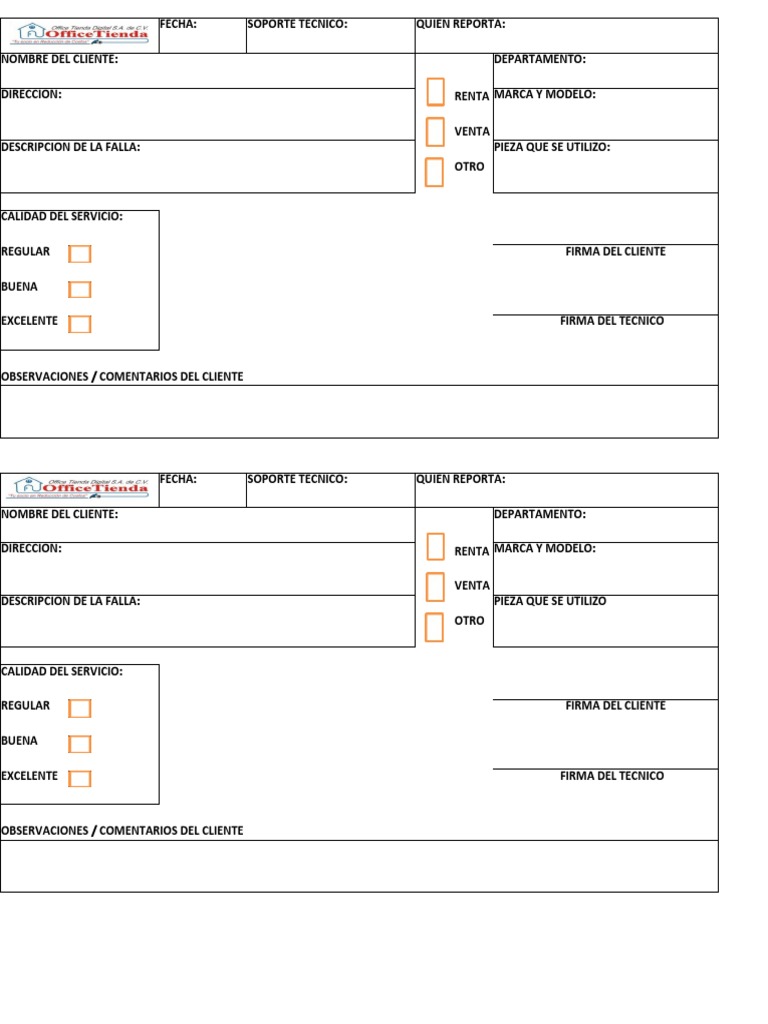Formato Reporte | PDF