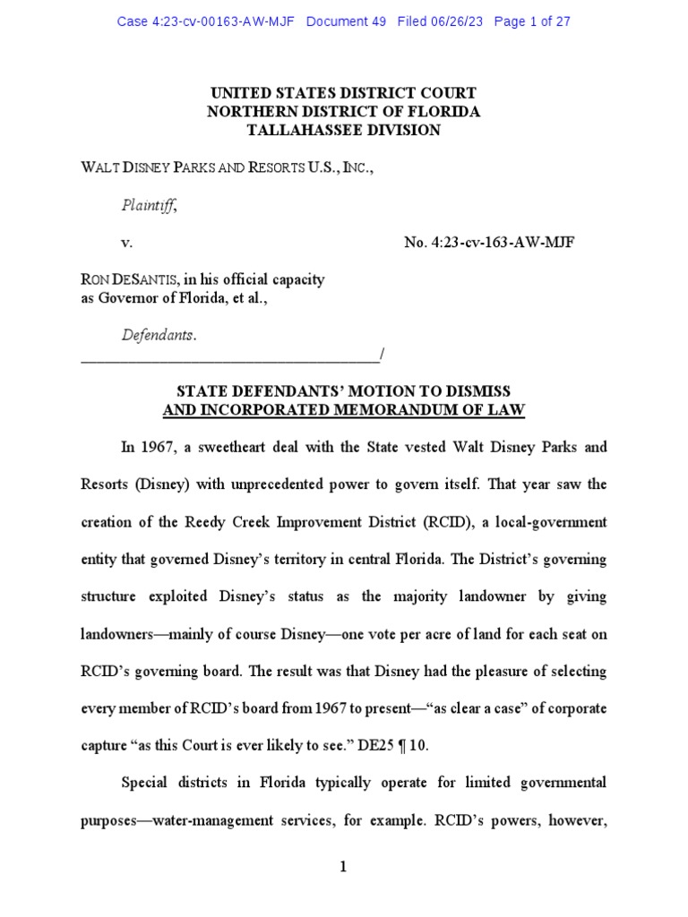 Motion To Dismiss | PDF | Standing (Law) | Justice