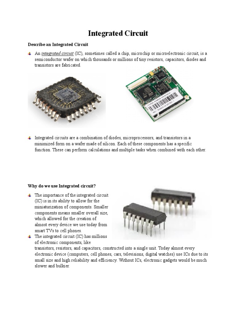 Integrated Circuit | PDF | Chemical Vapor Deposition | Integrated Circuit
