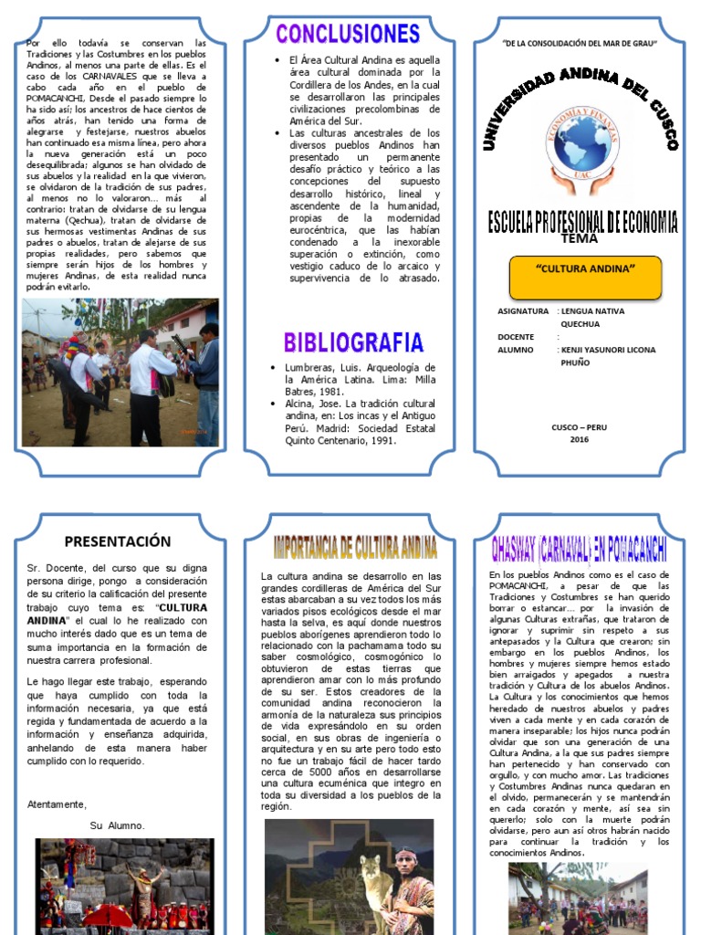 Cultura Andina | PDF | Andes | Perú