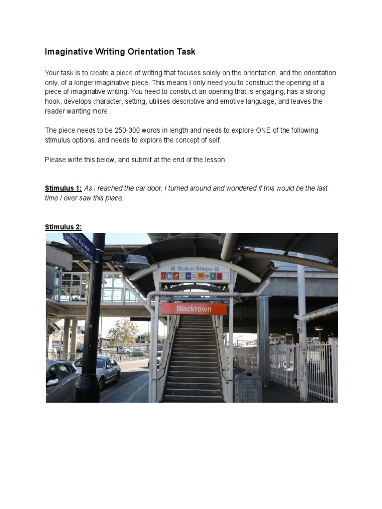 Akarsh Kurra - 11 Advanced - Imaginative Writing Orientation Task | PDF