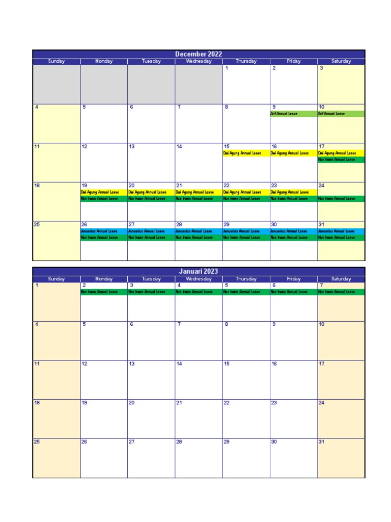 Annual Leave HSE SI ISBL Area | PDF