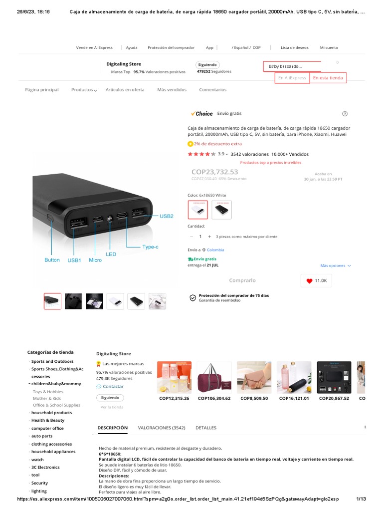 Digitaling Store: Página Principal Productos Artículos en Oferta Más Vendidos Comentarios | PDF ...
