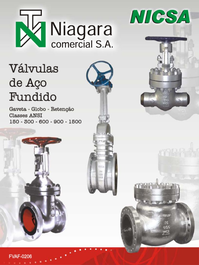 Catálogo de Válvulas NICSA | PDF | Válvula | Aço