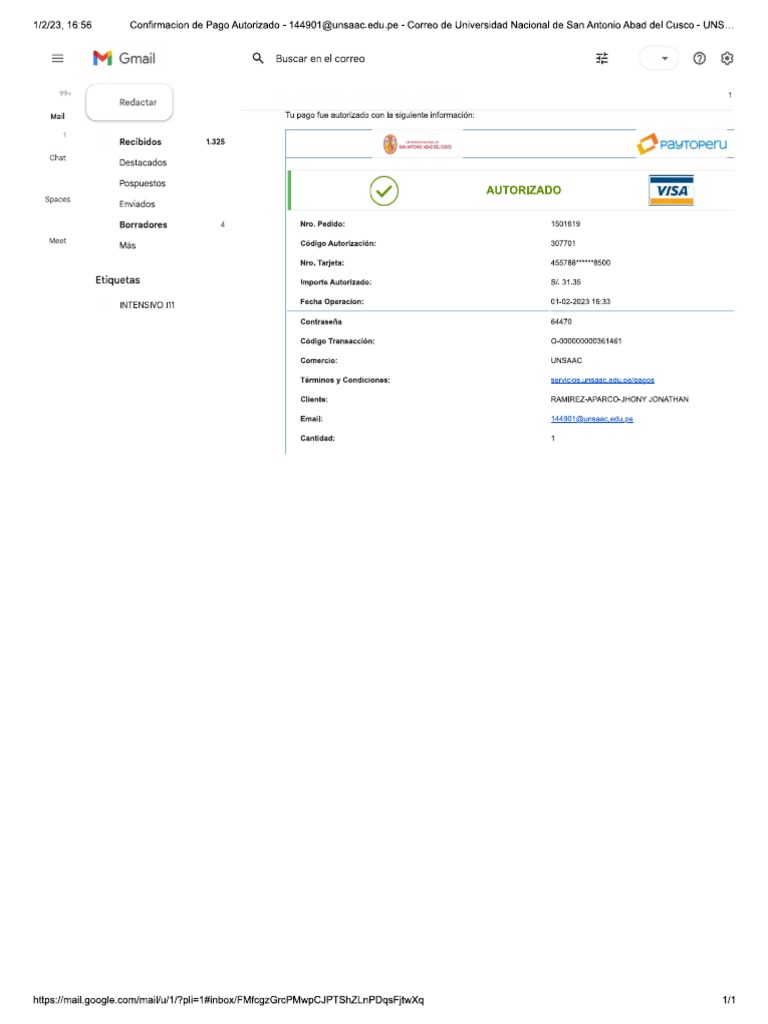 comrpbante de pago | PDF