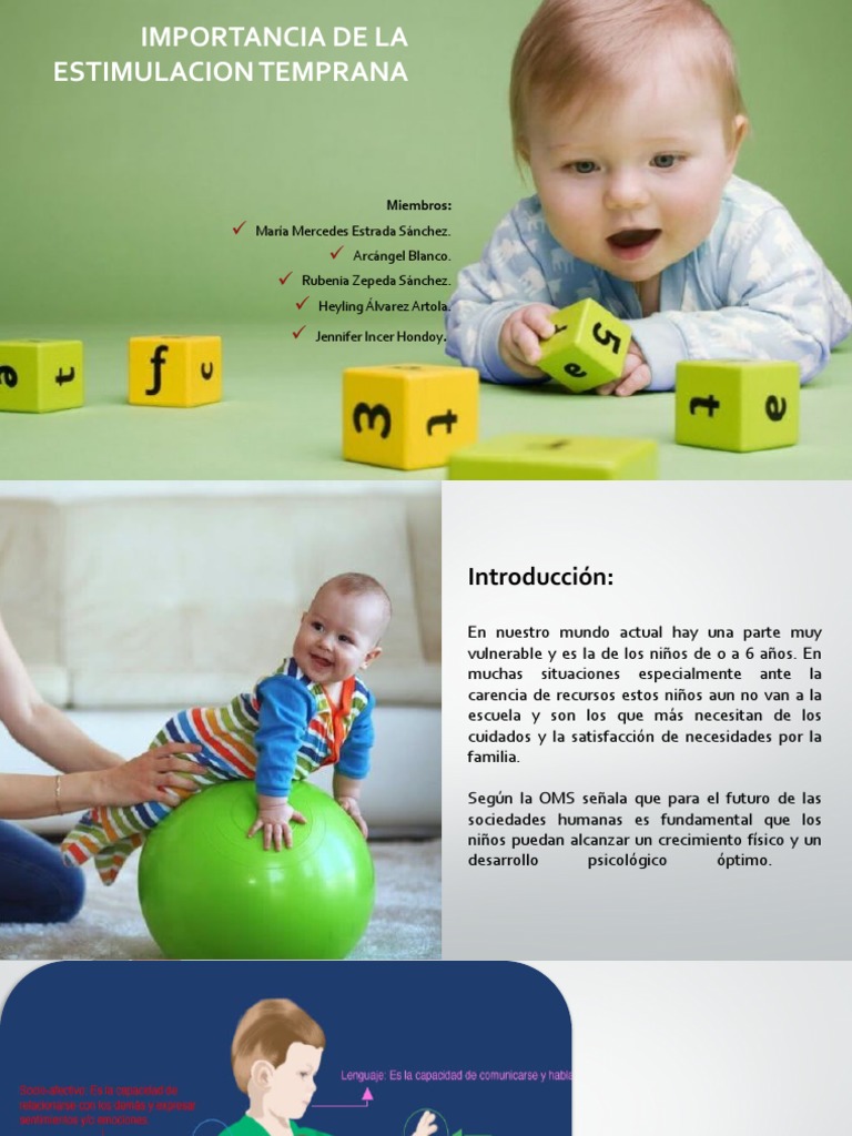 Importancia de La Estimulacion Temprana | PDF | Aprendizaje | Cociente de inteligencia