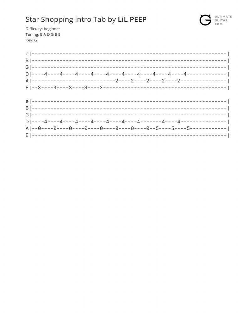 Star Shopping Intro Tab | PDF