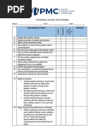 Suctioning Checklist | PDF | Breathing | Clinical Medicine