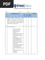 Suctioning Checklist | PDF | Breathing | Clinical Medicine