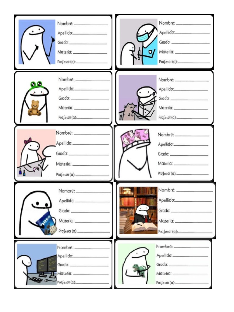 Stikers para Cuadernos | PDF