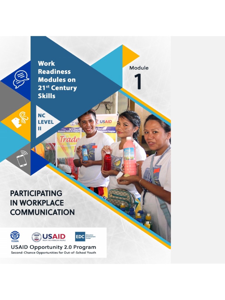 Workplace Communication Skills Module | PDF | Communication | Learning