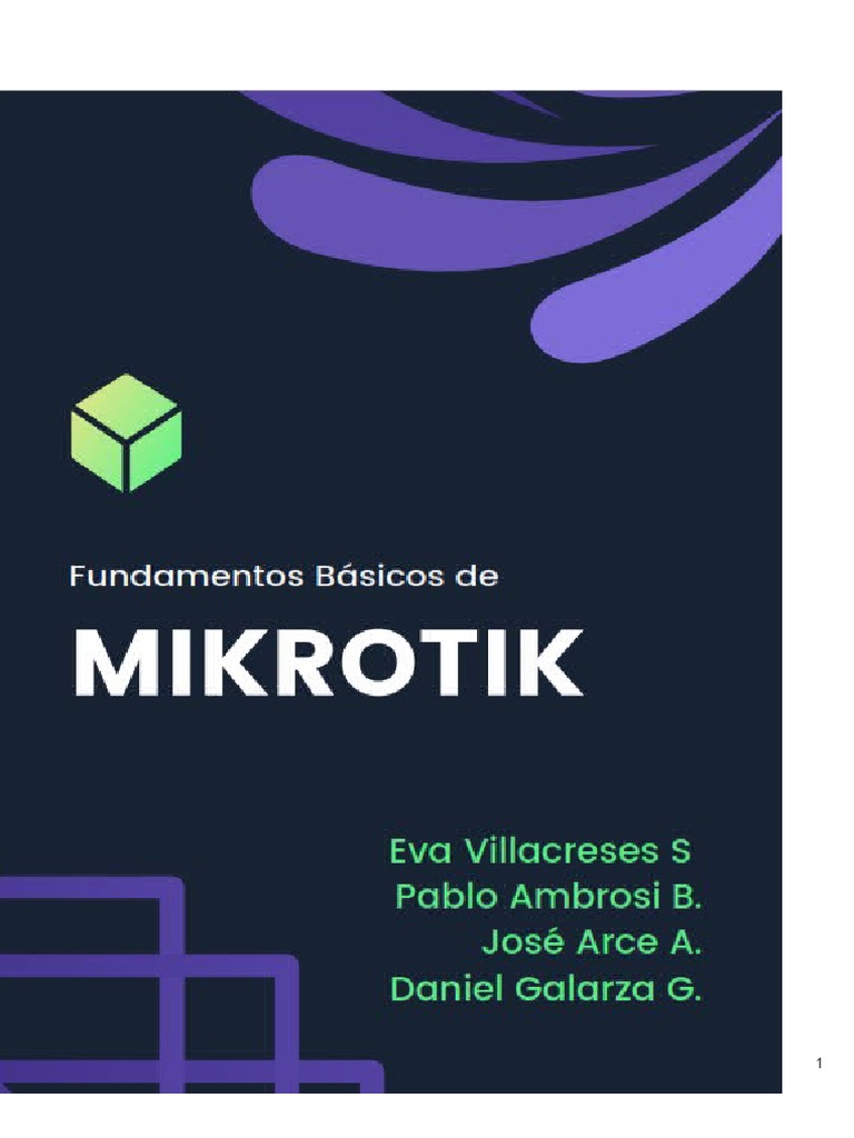 libro_fundamentos basicos de Mikrotik | PDF | Enrutador (Computación) | Protocolos de internet