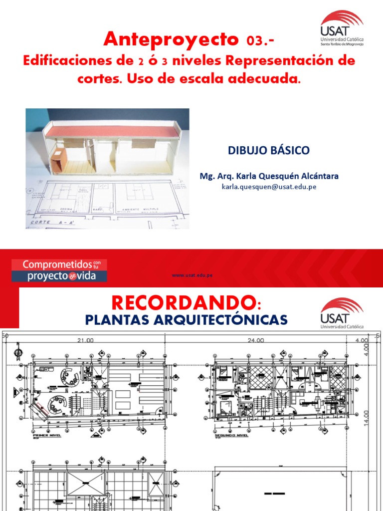 CLASE 13.- ANTEPROYECTO 3- FINAL- ELEMENTOS Y COTAS EN CORTES (1) | PDF ...