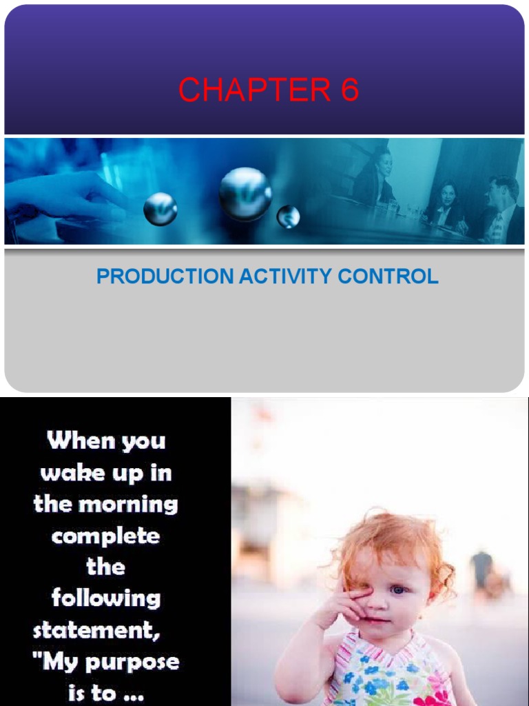 Chapter 6 - Production Activity Control | PDF | Information | Applied Mathematics