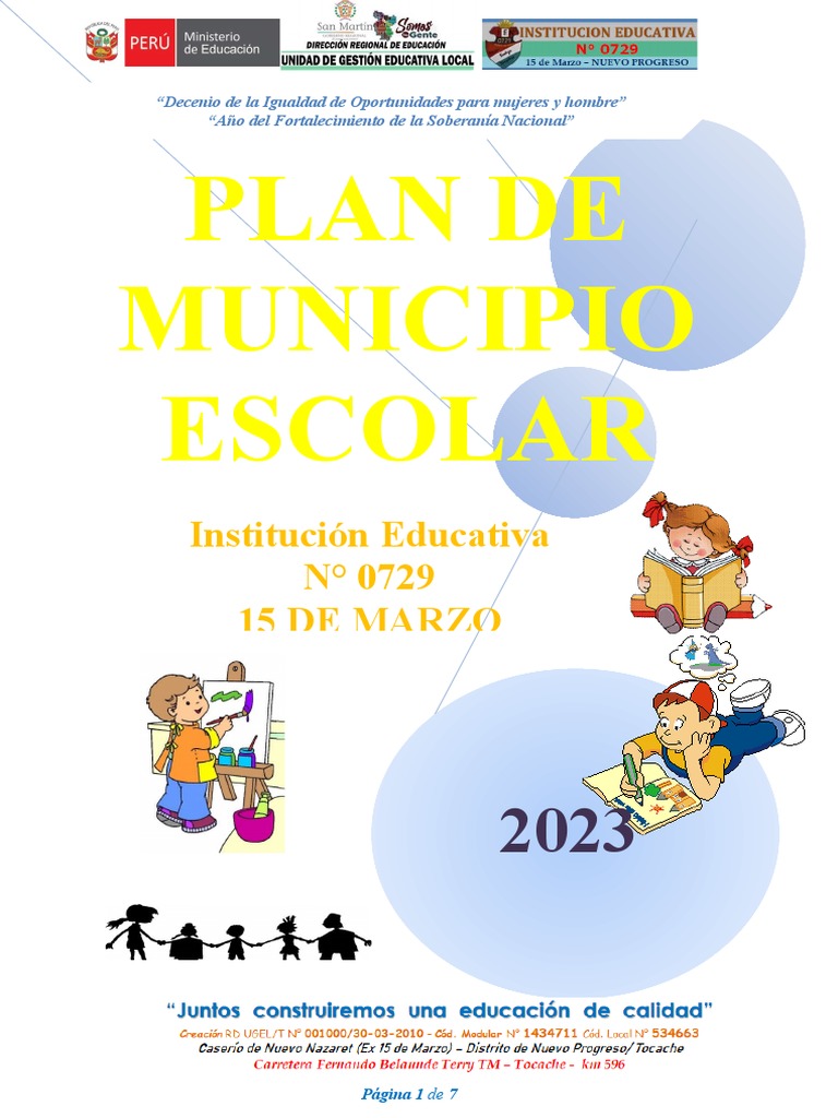 1.- Plan de M E - 0729 - 2023 | PDF | Salón de clases | Maestros