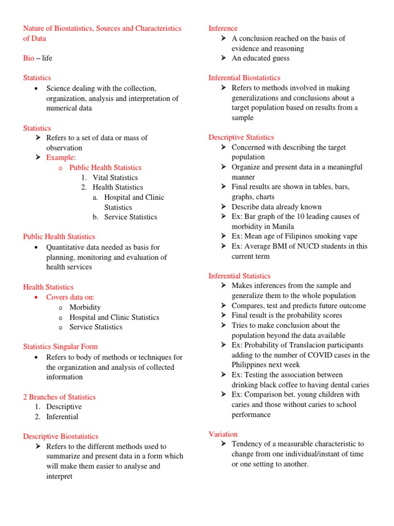 Biostatistics Pdf Statistics Sampling Statistics